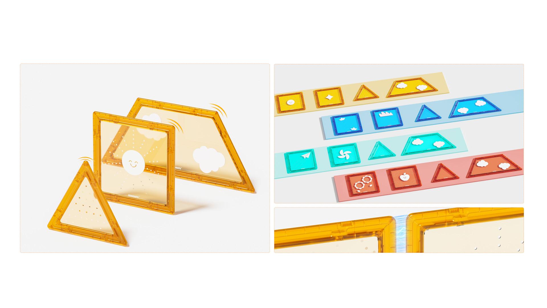 Toys - Magnetic Fort-Building Panels (Transparent)