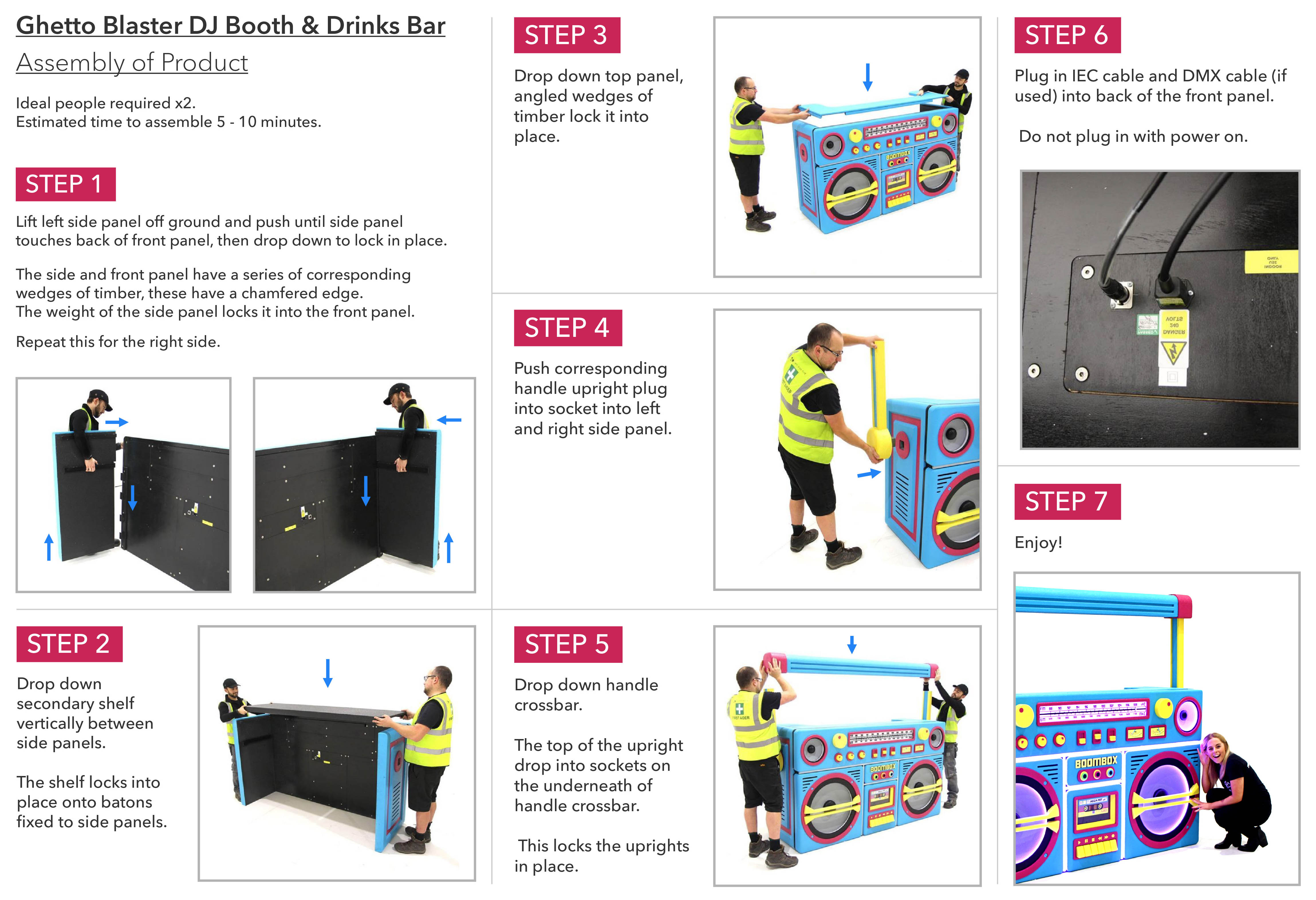 Event & Booth - 'Boombox' - Themed DJ Booth & Drinks Bar